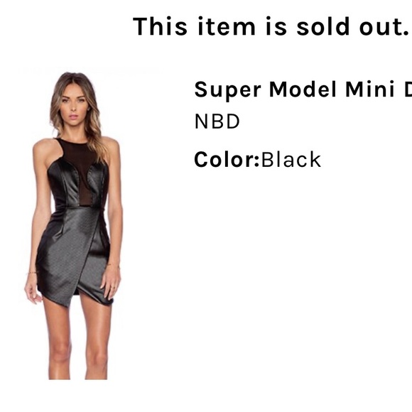 NBD | Dresses | Nbd Super Model Mini Dress | Poshmark
